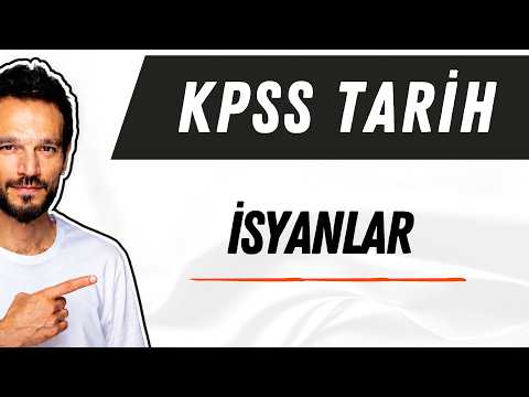 KPSS Tarih İsyanlar