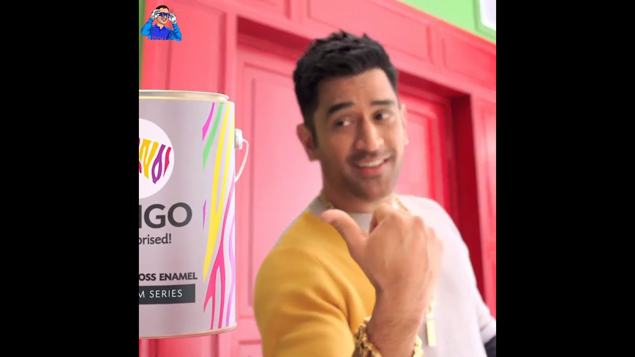 MS Dhoni Rap Style Ad of Indigo Paints Dhoni Latest ad Dhoni Indigo ...