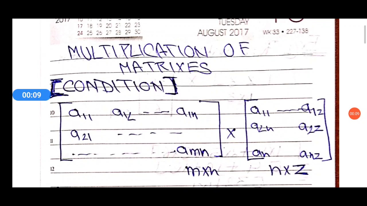 Multiplication of Matrix concept base part 3 - YouTube