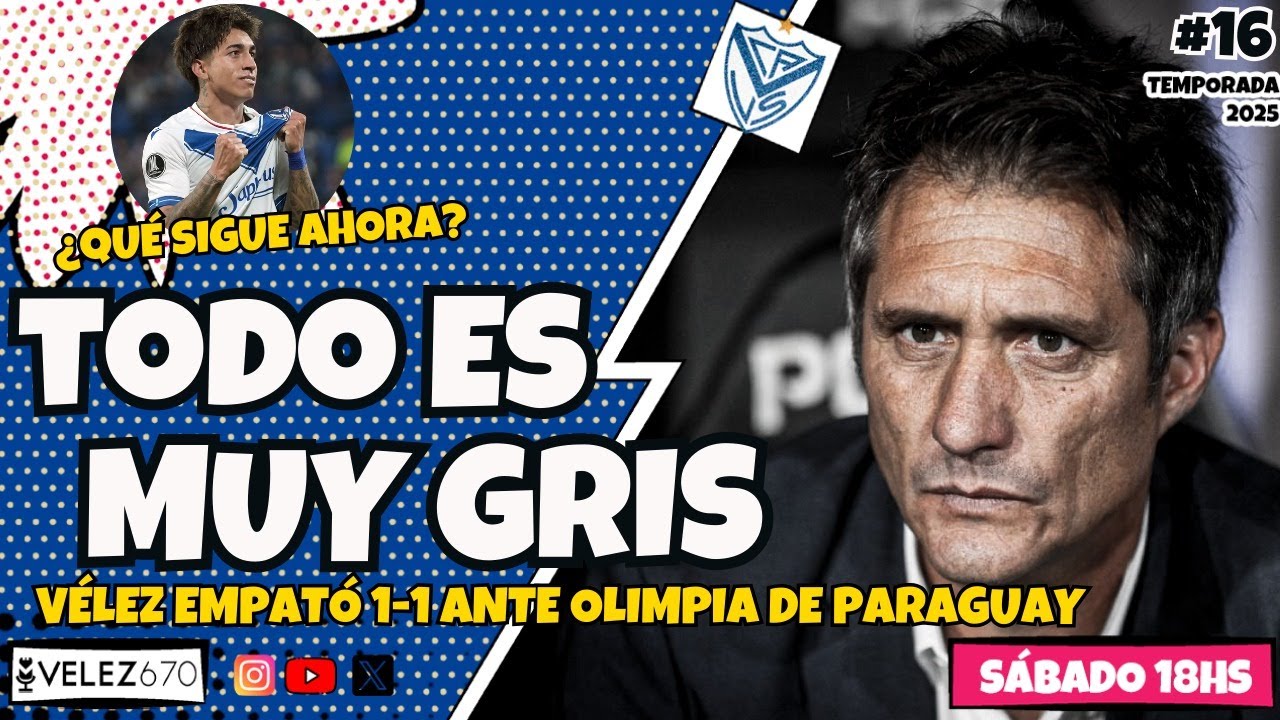 VÉLEZ IGUALÓ ANTE OLIMPIA Y SE VIENE BULO BULO, SIN BRAIAN ROMERO | VÉLEZ670 - YouTube