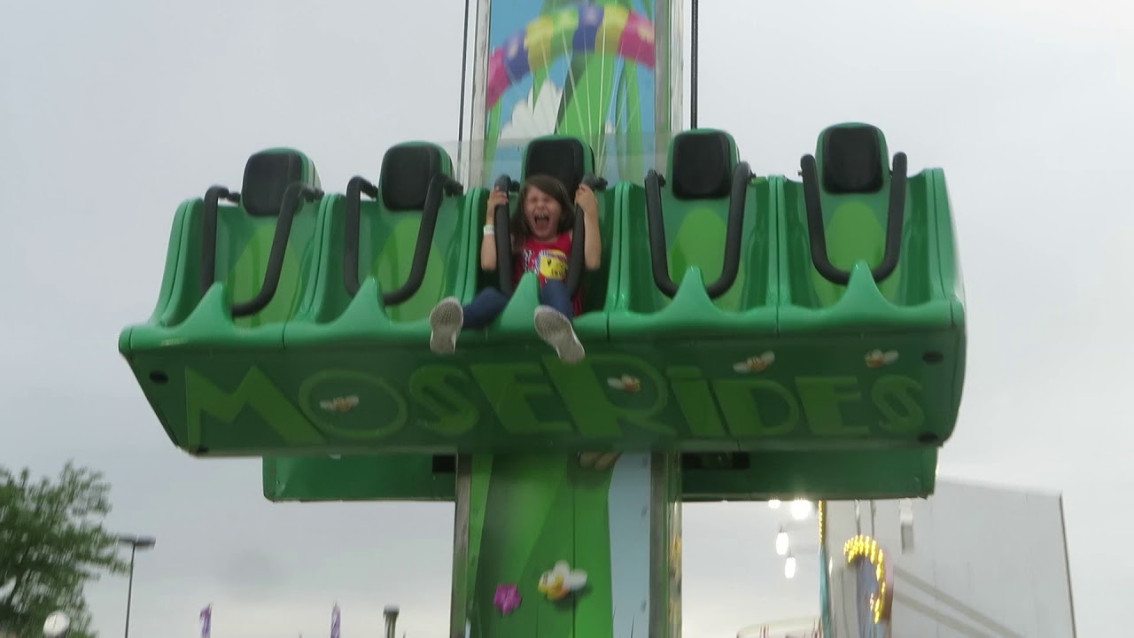 Frog Drop Ride at Carnival - YouTube