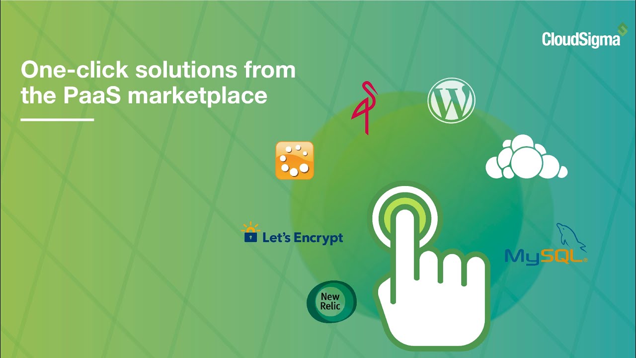 Webinar: One-click Solutions from the CloudSigma PaaS Marketplace - YouTube
