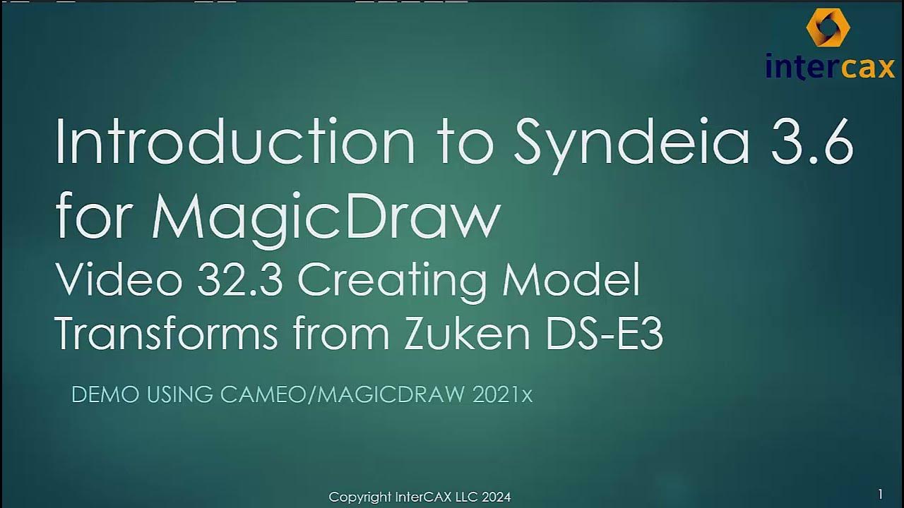 Model Transform from Zuken DS-E3 | Syndeia 3.6 for MagicDraw | Video 32.3 - YouTube