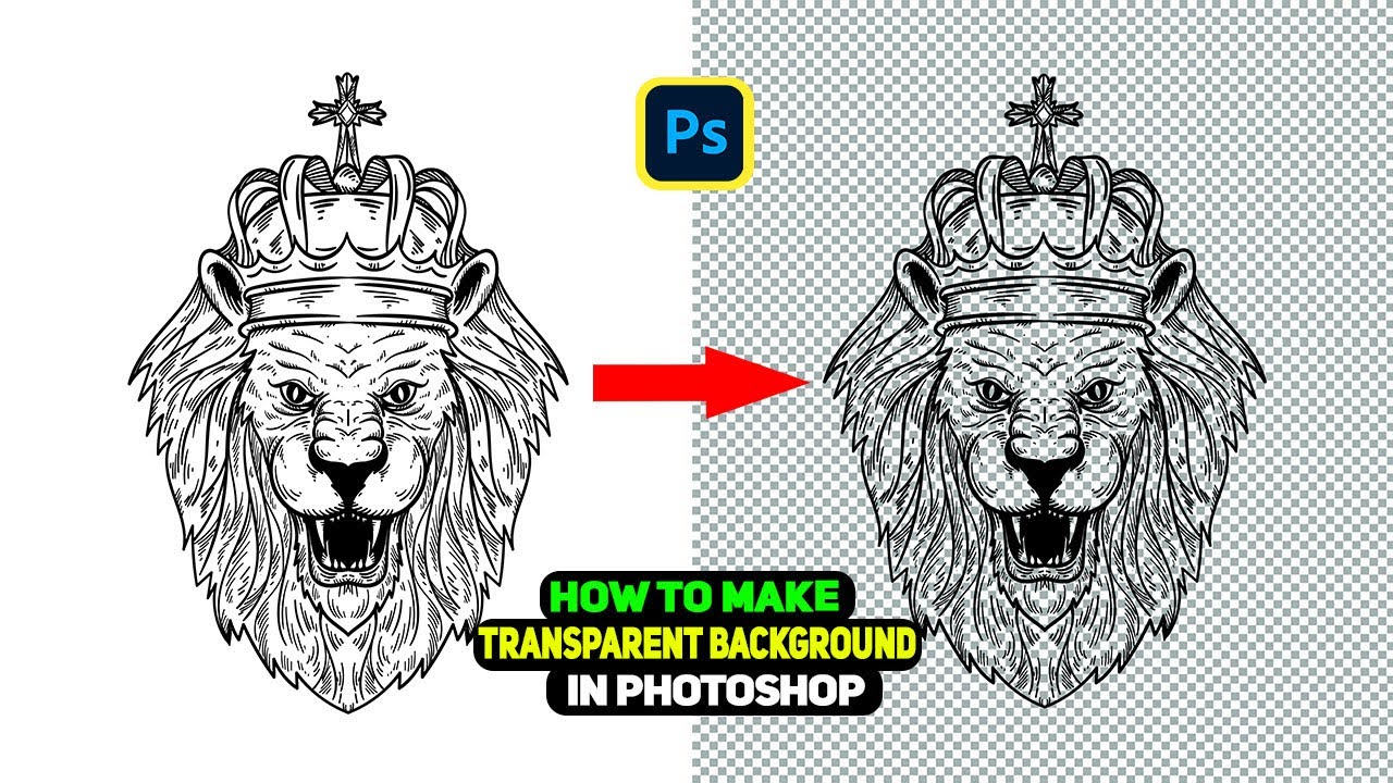 How to remove white background and make it transparent in photoshop ...