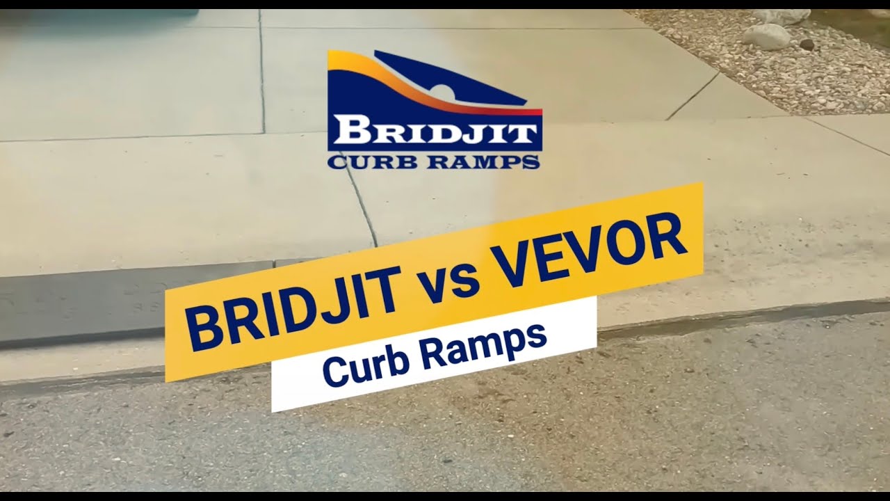 BRIDJIT Curb Ramps vs VEVOR Curb Ramps - YouTube