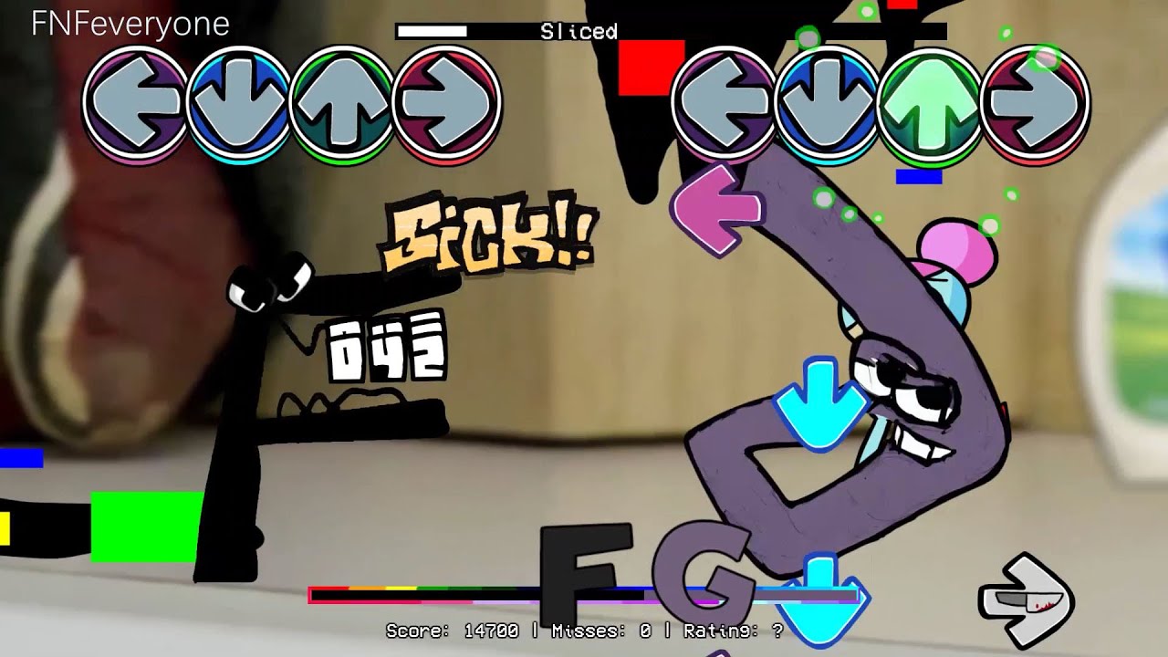 Alphabet Lore F and G Vs Pibby Annoying Orange Sings Sliced | FNF ...