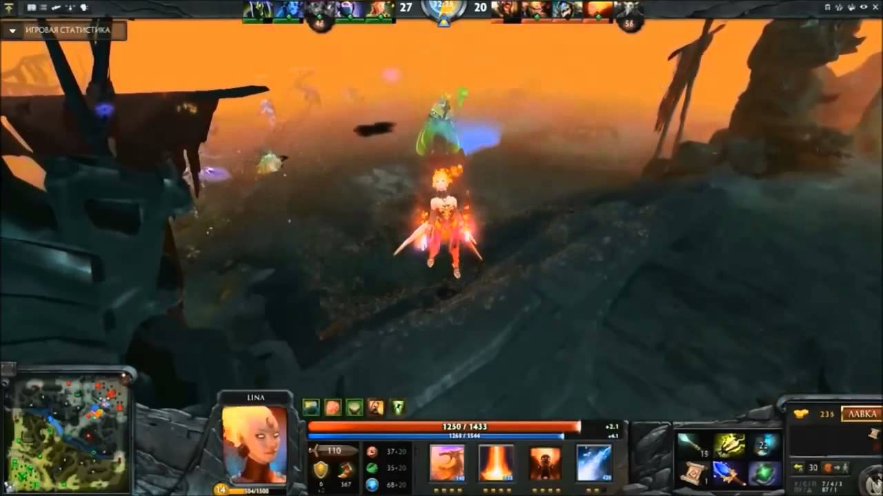 Dota 2. Lina Arcana Fiery Soul of the Slayer - YouTube