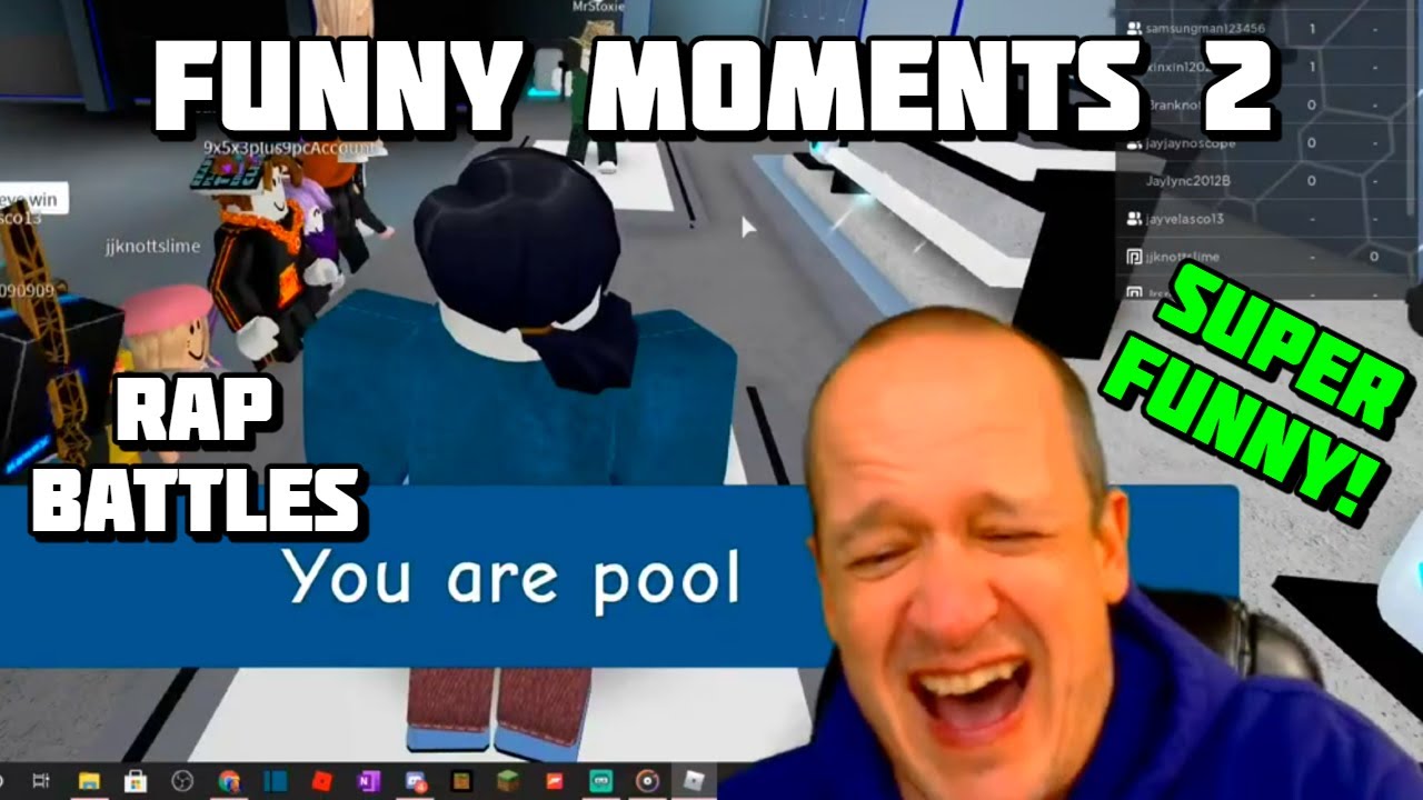 Funny Moments 2 - ROBLOX - Rap Battles - Super Funny - YouTube