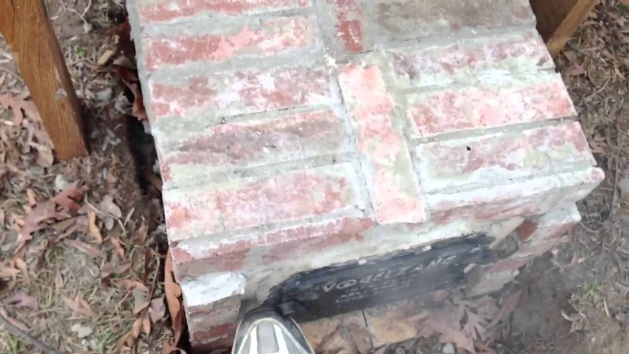 Smokehouse construction: test firing the firebox - YouTube