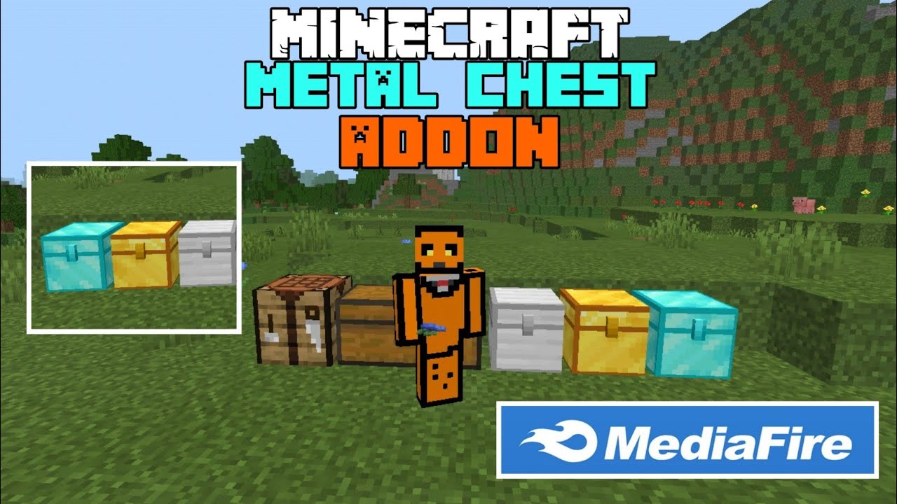 Minecraft PE Mod dan Addon | Metal Chest Addon | Minecraft 1.17 #addon - YouTube