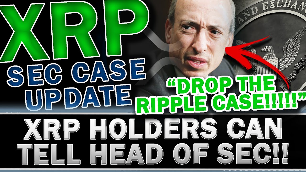 XRP RIPPLE UPDATE: XRP Holders Can Now TELL SEC To Drop RIPPLE CASE ...
