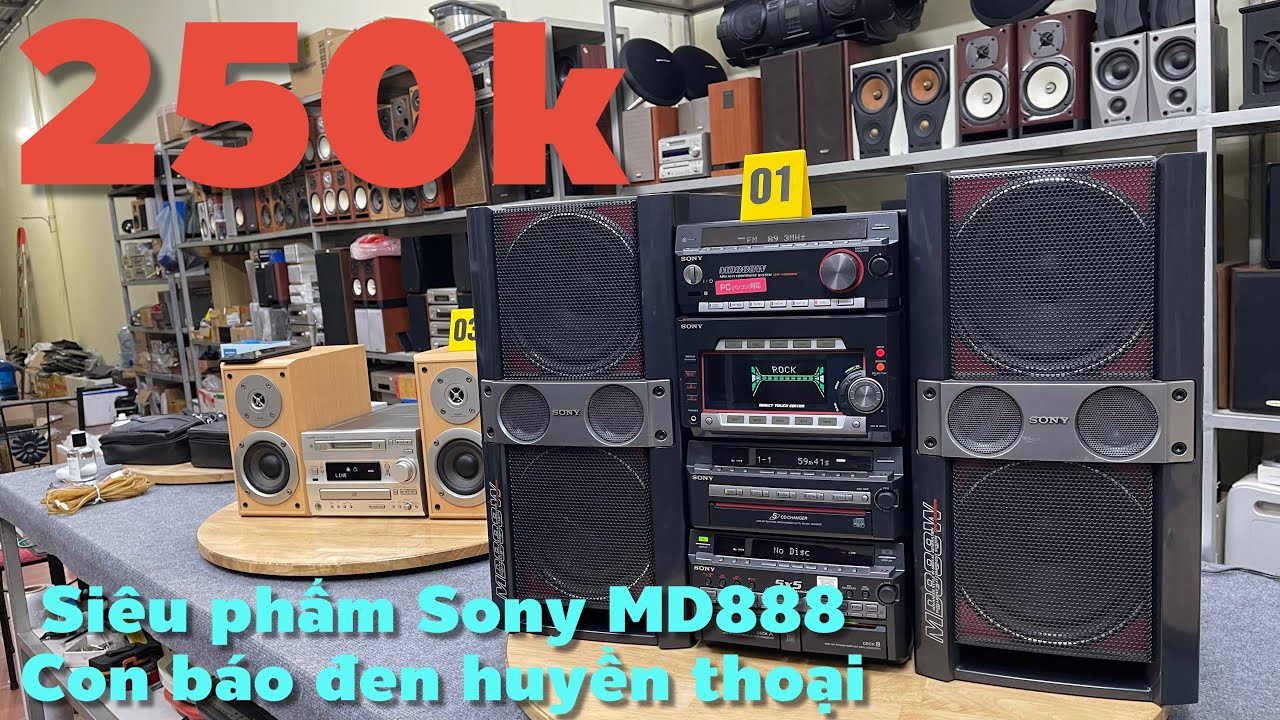 22/10/2024. Dàn Sony MD888 con báo đen, chất âm uy lực mạnh mẽ. Hàng ...