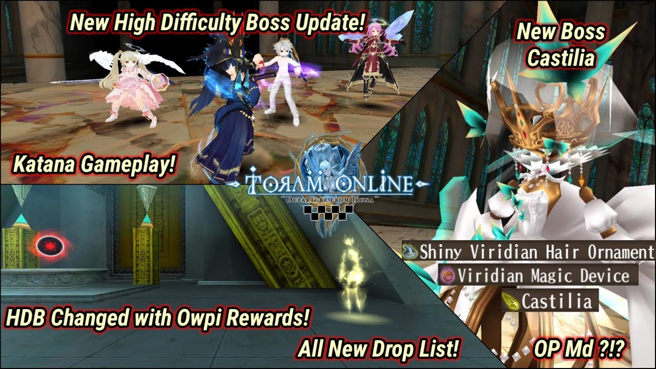 Toram Online - New High Difficulty Boss Castilia & HDB Changed with OP ...