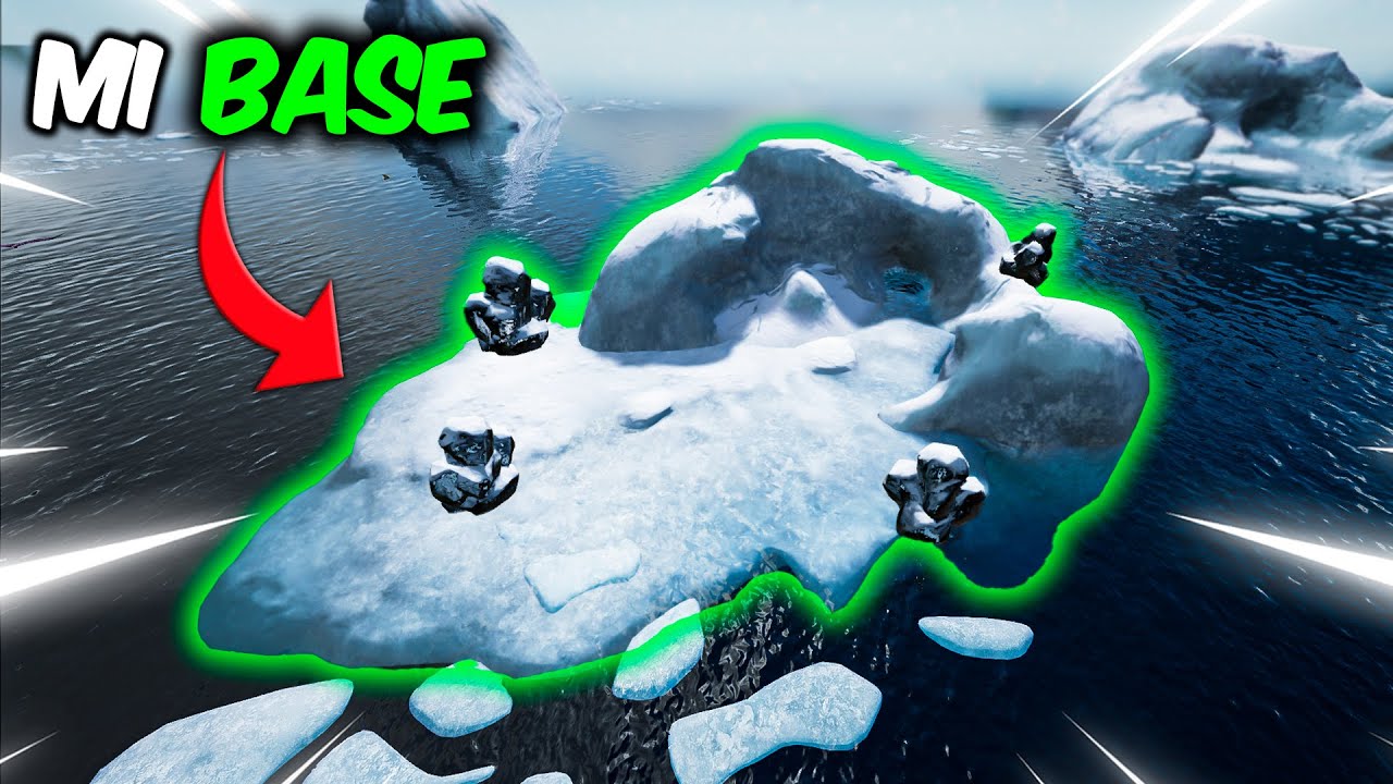 Cómo 3 Youtubers Sobrevivieron 1 Semana en un Iceberg en Ark - YouTube