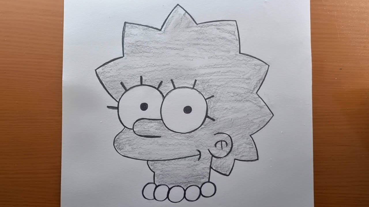 Comment dessiner LISA SIMPSON étape par étape, FACILE | Dessins au ...