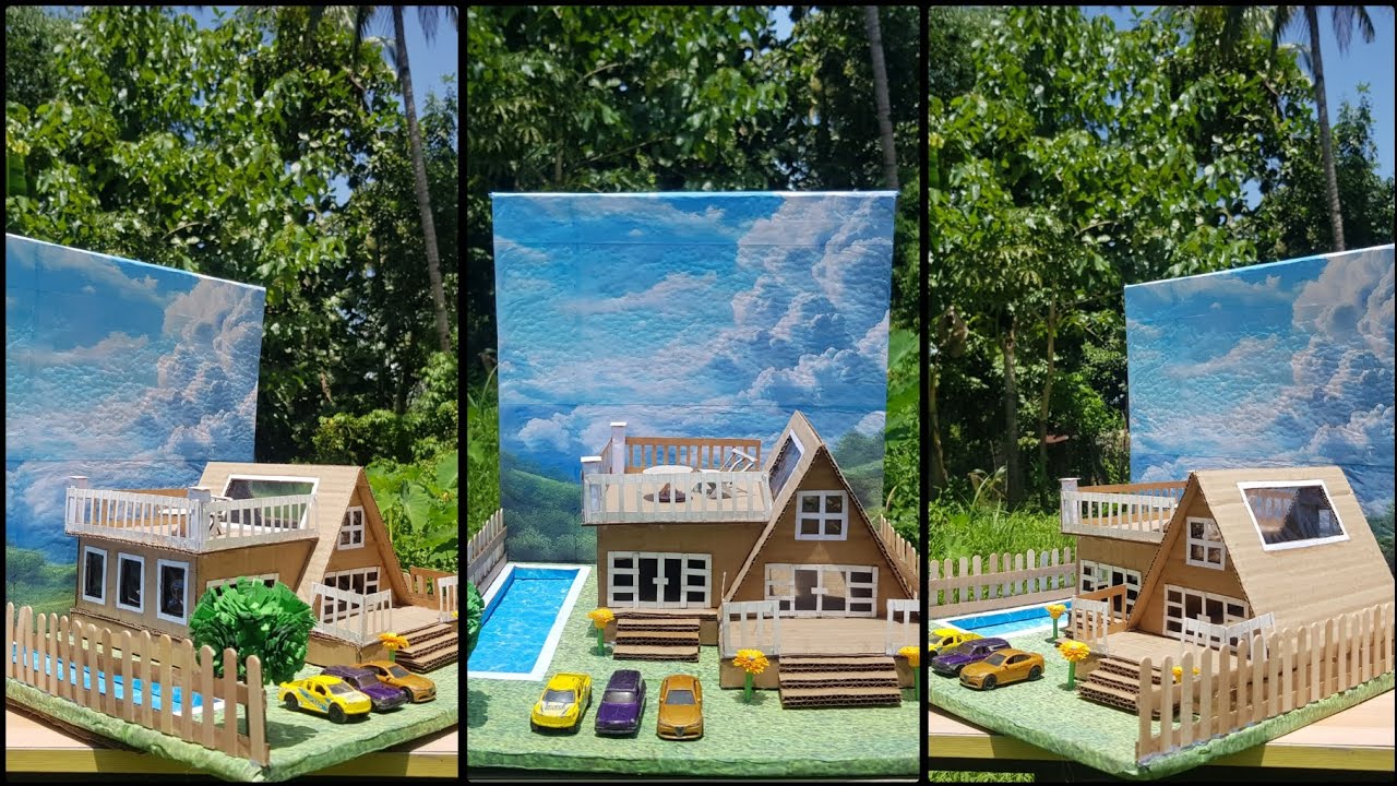 MINIATURE HOUSE DIORAMA (PROFED 05 PROJECT) - YouTube