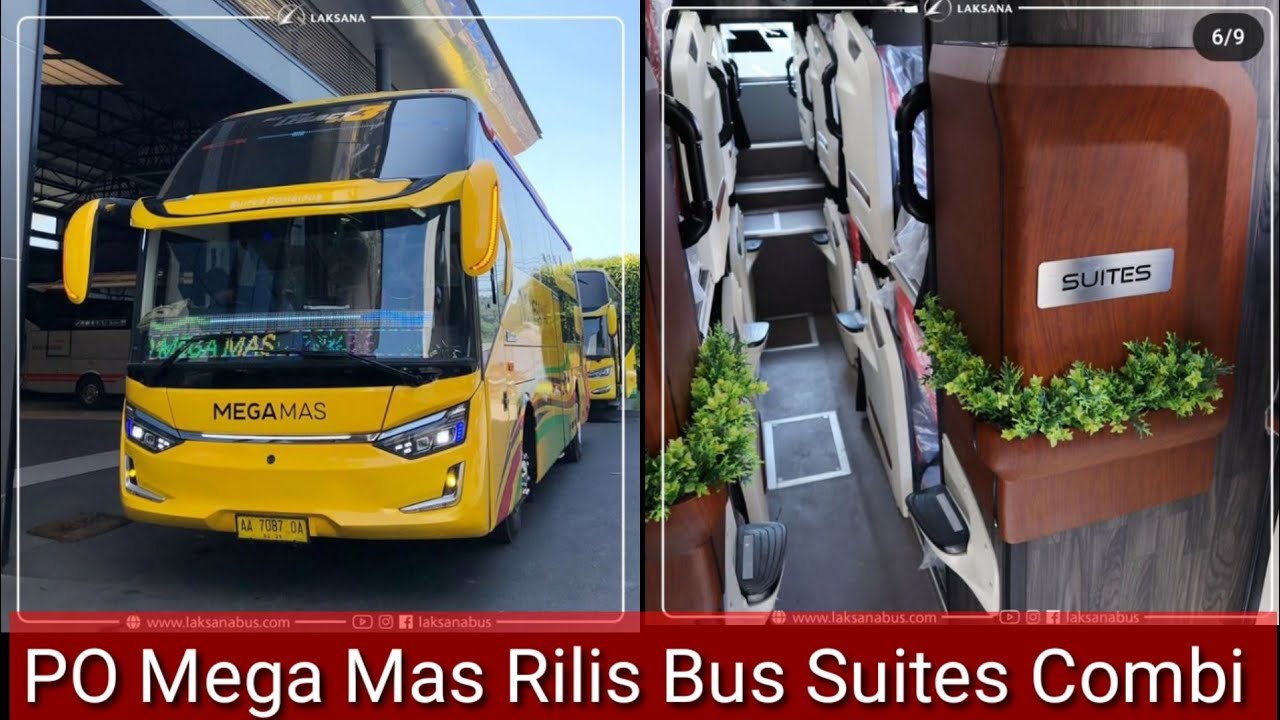 PO Mega Mas Luncurkan Bus Suites Combi Untuk trayek bus Makassar ...