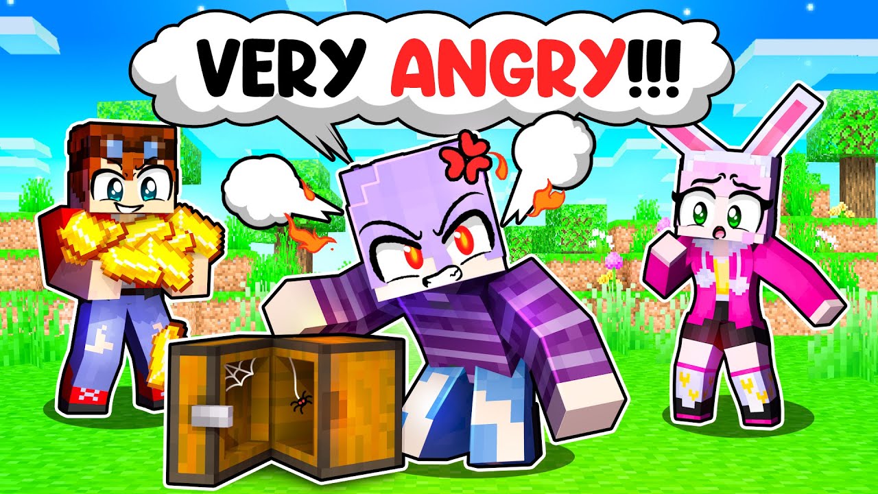 Friend is ANGRY in Minecraft! - YouTube