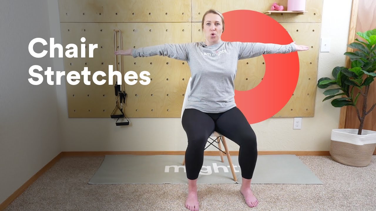 Quick Seated Full Body Stretches in a Chair for Less Pain and Better ...
