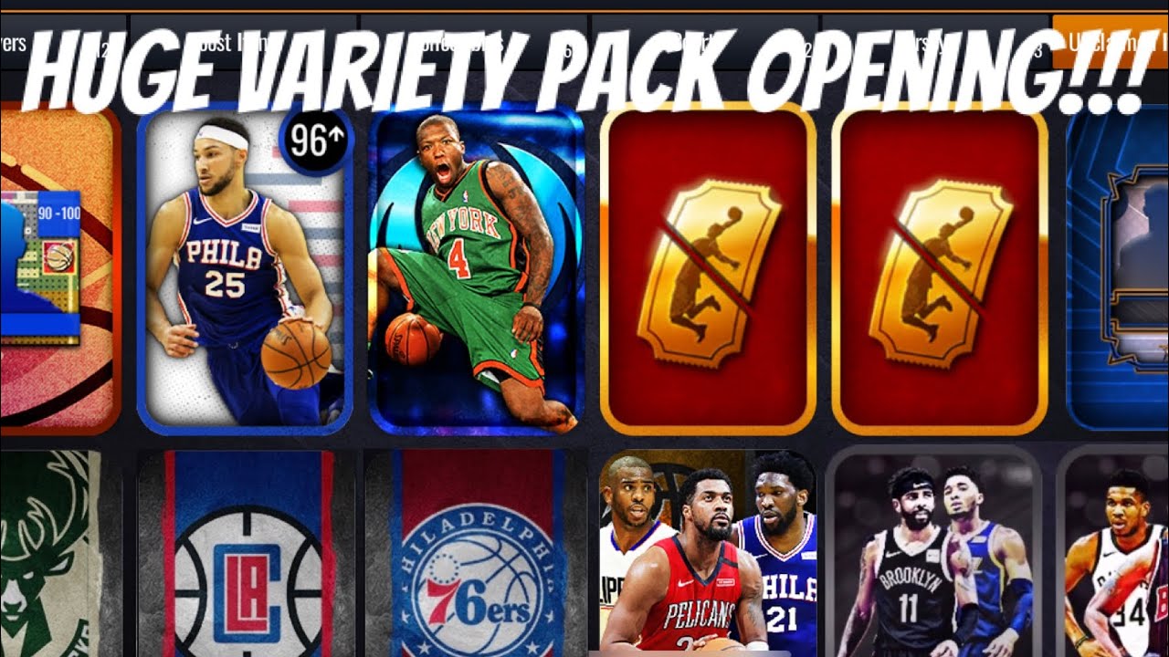HUGE VARIETY PACK OPENING IN NBA LIVE MOBILE 20!!! - YouTube