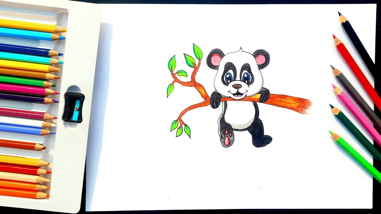 how to draw cute panda easy step by step ||how to draw panda ||panda ...