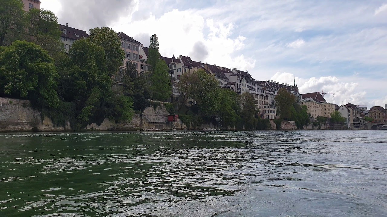 Pfalz View Point & Floating Boat Across River Rhine, Basel / April 2019 ...