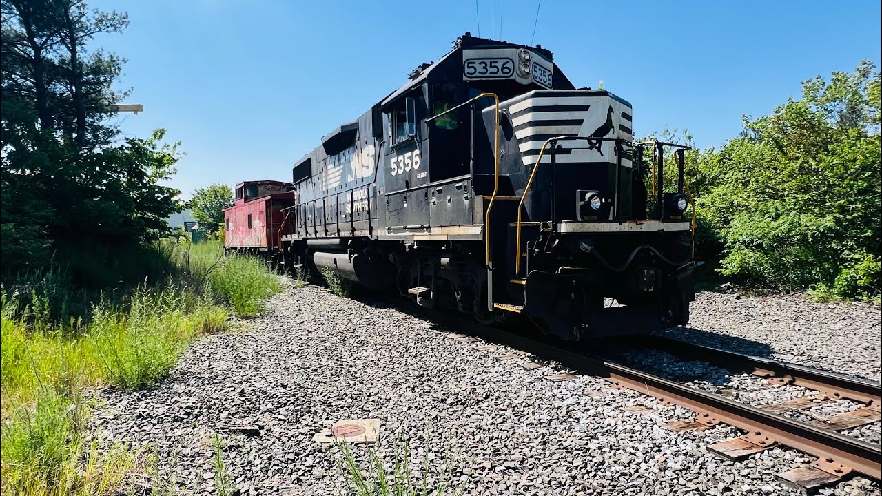 Norfolk Southern Railroad LOCAL FREIGHT Dearborn Division B23 with a ...