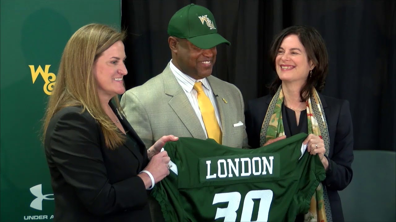 W&M Football Coach Mike London Introductory Press Conference - YouTube
