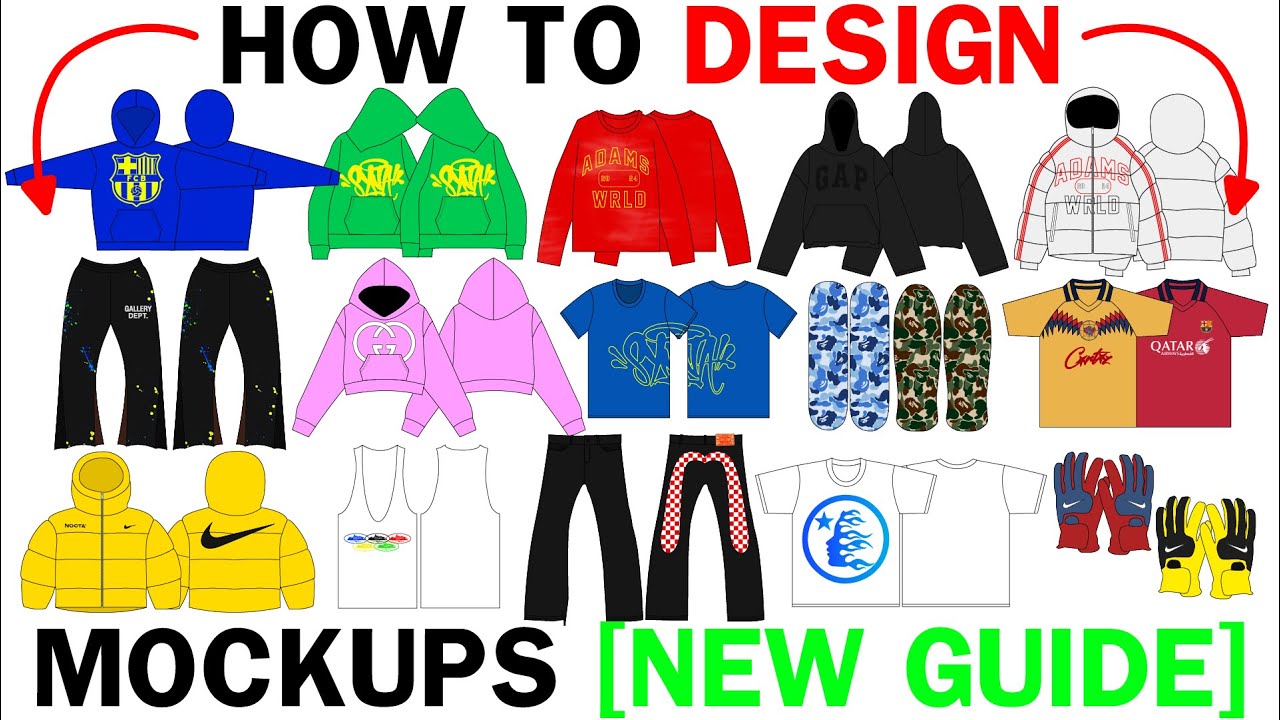 How To Design Mockups For Your Clothing Brand [WALKTHROUGH] - YouTube