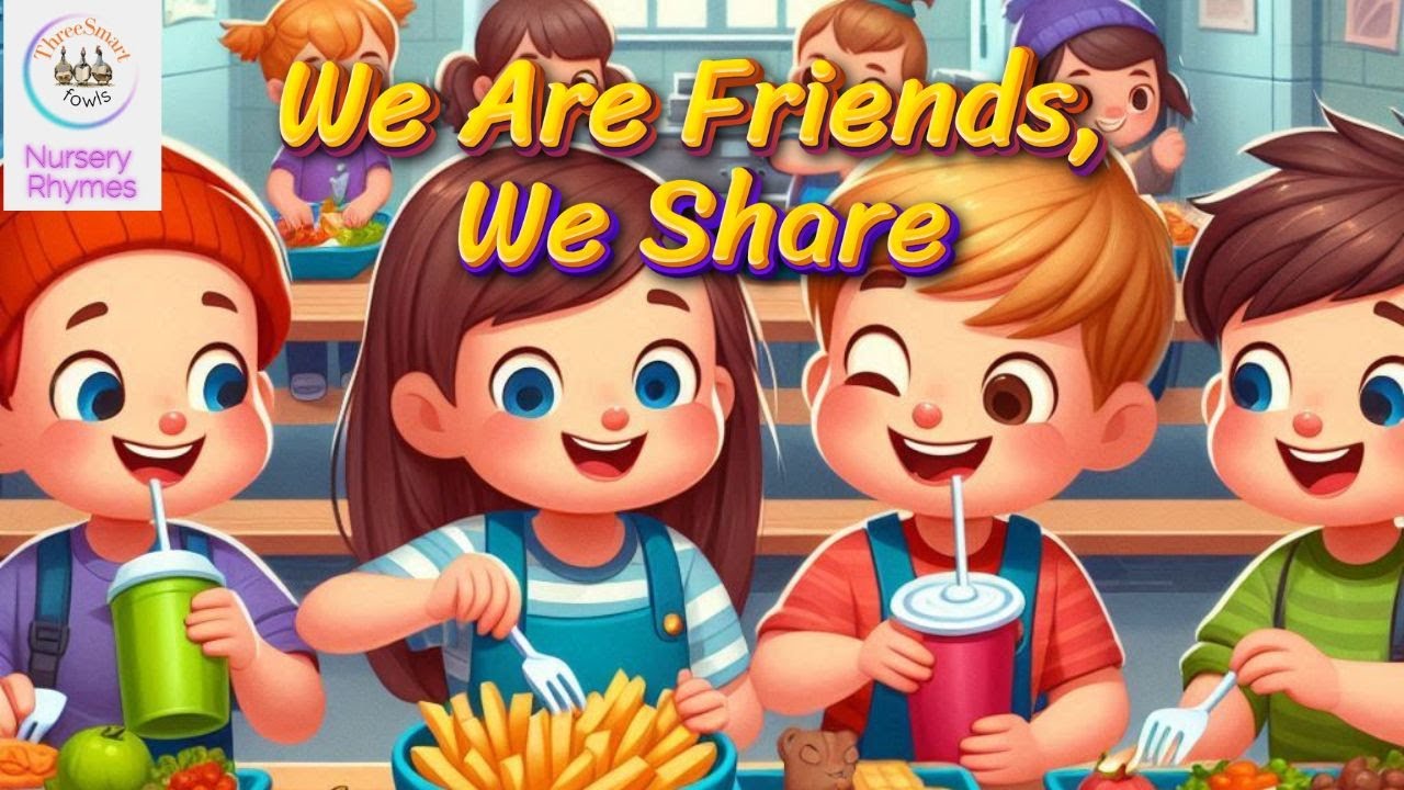 We Are Friends, We Share | Children's song | Toddler #kindergarten # ...
