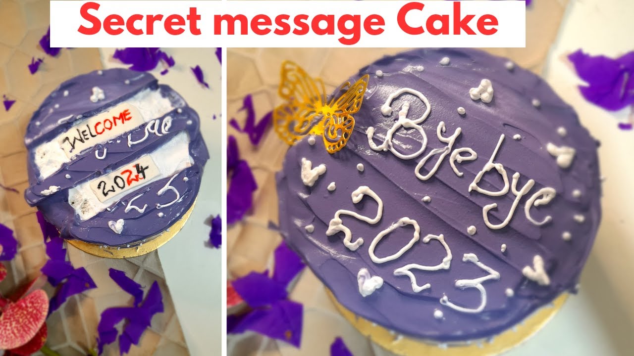 Trending secret message cake |New year cakes 2024 |fatimacuisine2020 ...