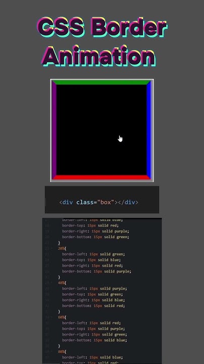Css Border Animation Css Animation Shorts Yshorts Html Cybern Coding Shortvideo