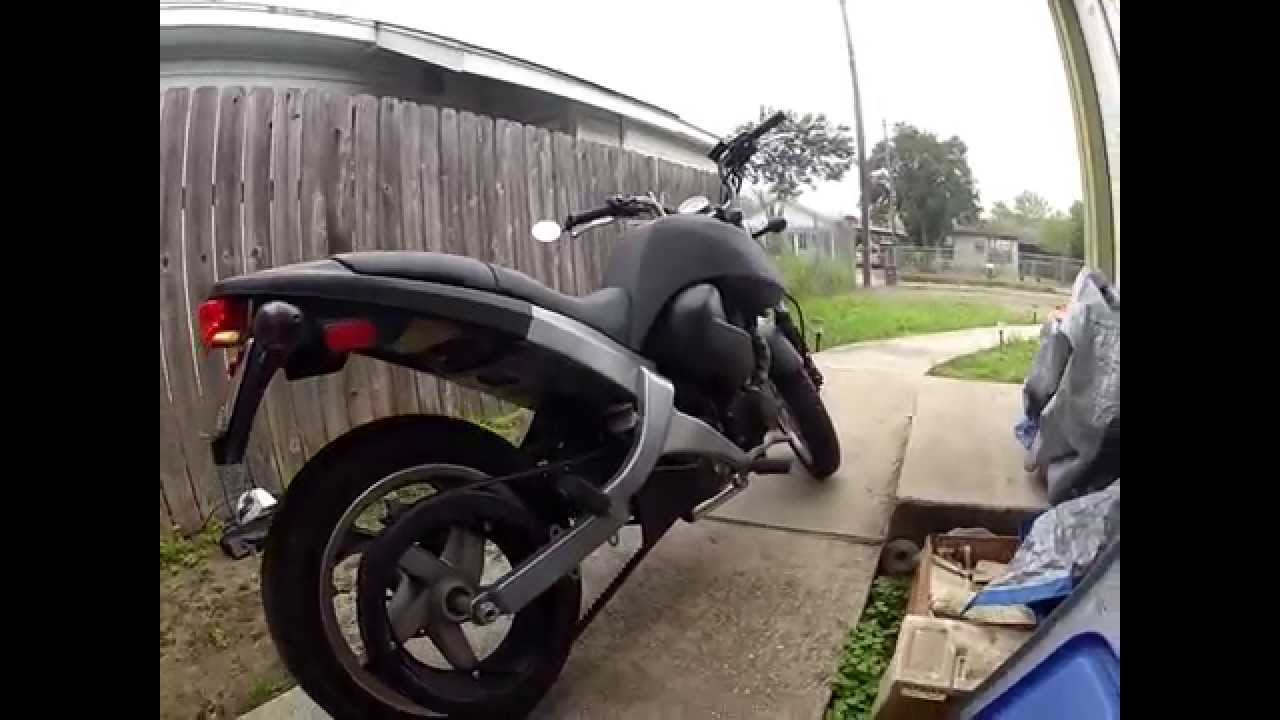 buell blast stright pipe - YouTube