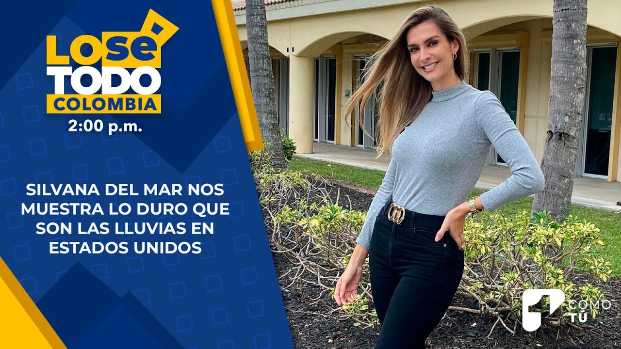 La presentadora Silvana del Mar nos enseñó lo duras que son las lluvias ...