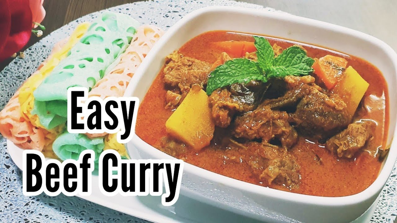 Easy Beef Curry Recipe / Curry Daging/Kare Daging Sapi - YouTube
