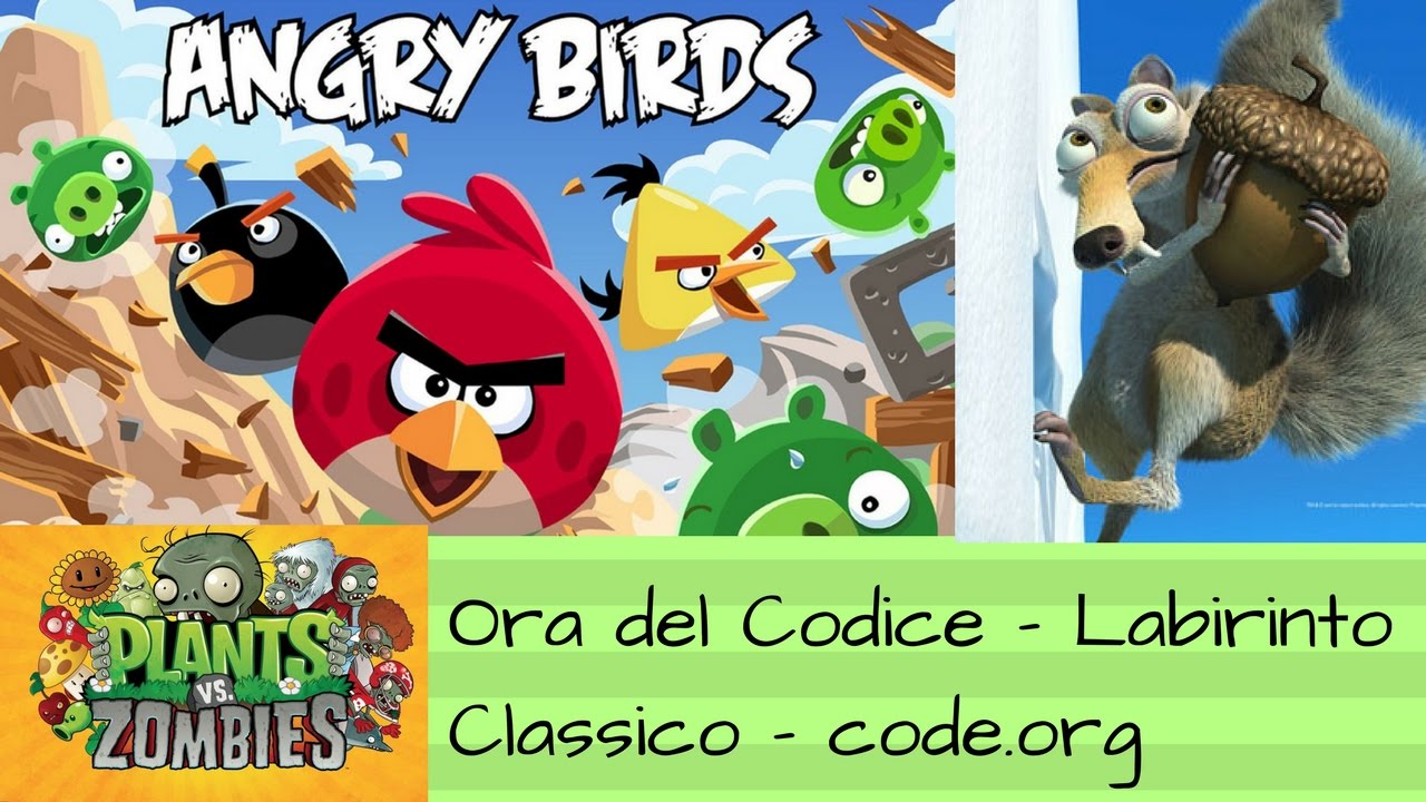 Ora del Codice - Labirinto Classico - code.org - YouTube