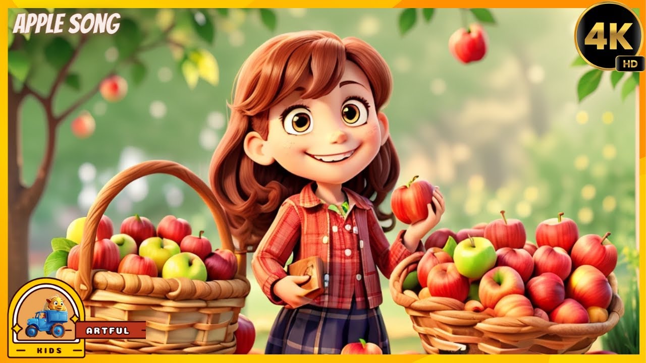 🍏🎶 The Apple Song for Kids 🍎 | Fun & Catchy Nursery Rhyme 🎵 - YouTube