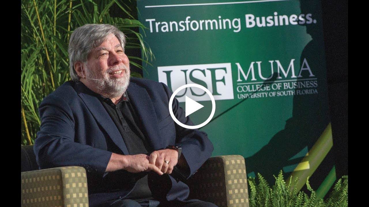 Steve Wozniak Visits USF Muma College of Business - YouTube