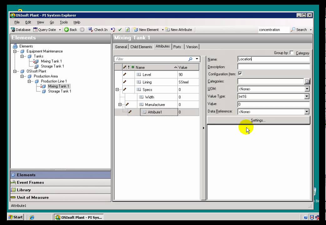 OSIsoft: Create/edit child attributes. v2010 - YouTube