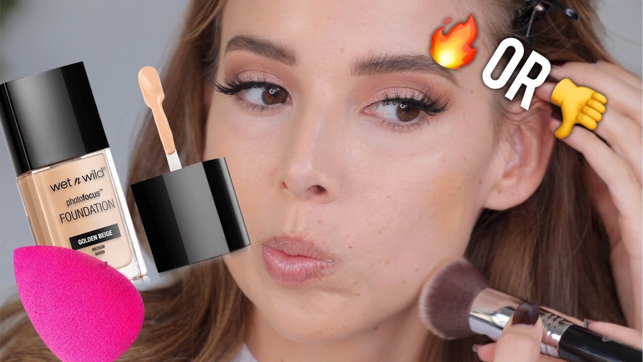 $6 FOUNDATION TEST! WET N WILD PHOTO FOCUS FOUNDATION - YouTube