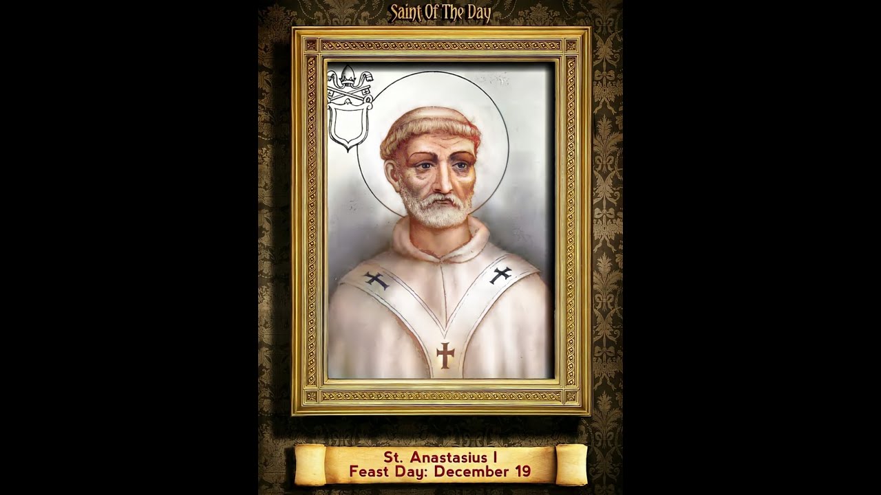 Saint of the Day — December 19 - Saint Pope Anastasius I #saintoftheday ...