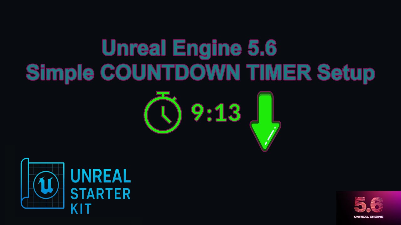 Unreal Engine 5.6 – Countdown Timer Tutorial (Widget + Triggers + All Levels) - YouTube