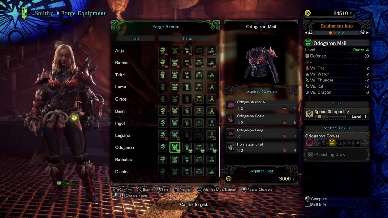 Odogaron armor crafting - YouTube