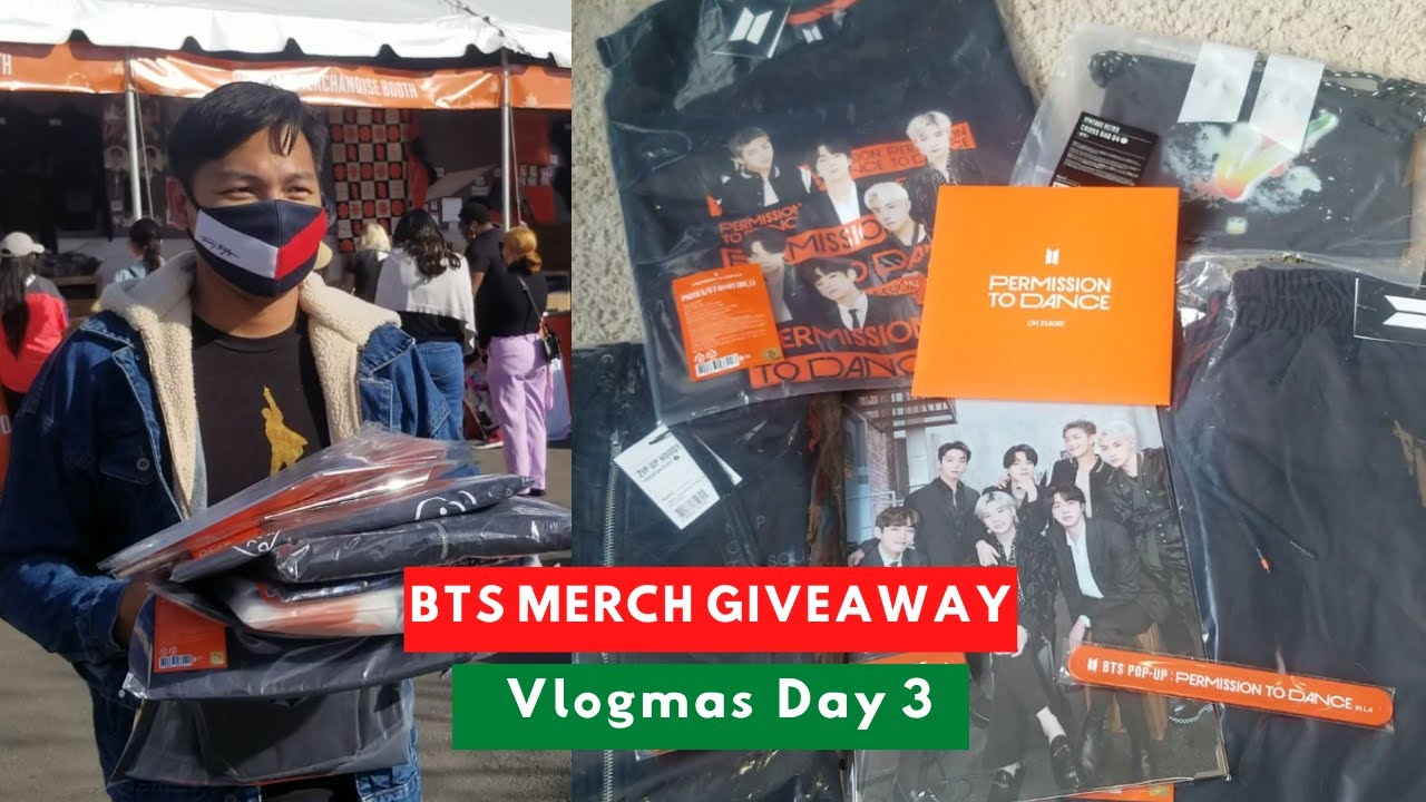 BTS CONCERT MERCHANDISE HAUL + ***GIVEAWAY*** | Vlogmas 2021 Day 3 ...