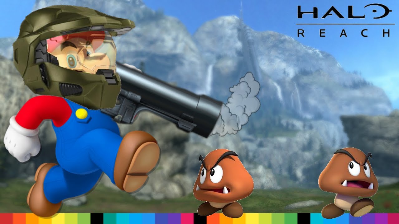 SUPER MARIO HALO!! Halo Reach Modded Map - YouTube