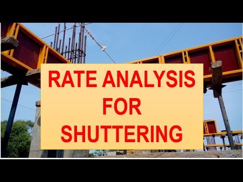 RATE ANALYSIS FOR SHUTTERING - YouTube