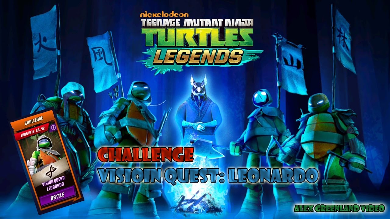 TMNT Legends - Challenge#1 - Vision Quest: Leonardo - 5 Battles - YouTube