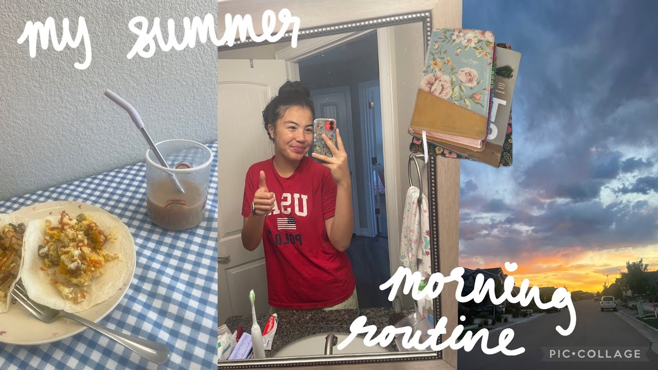 9am SUMMER morning routine *realistic & productive* - YouTube