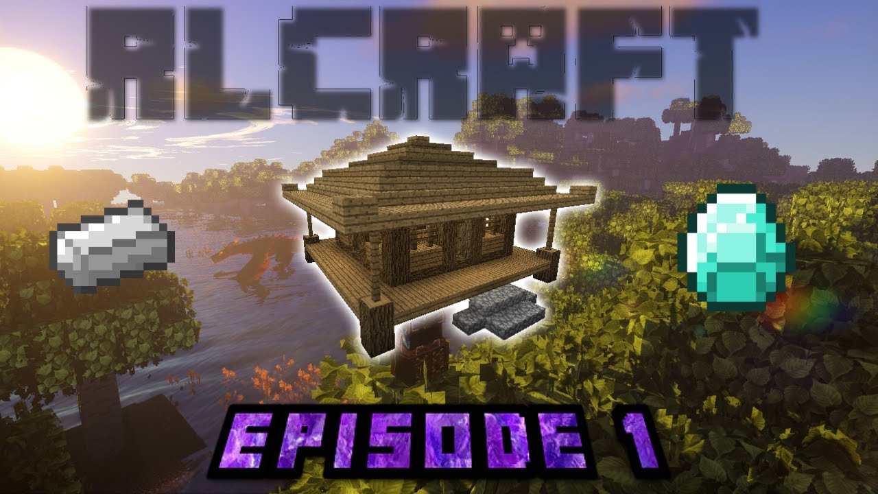 RLCraft - Episode 1- A Great Start! Iron, Diamonds, and Our First House ...