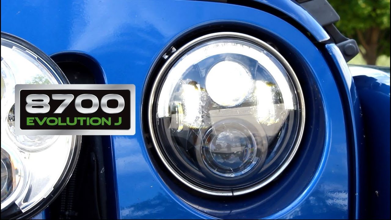 Model 8700 Evolution J Series - LED Off-Road Headlights - YouTube